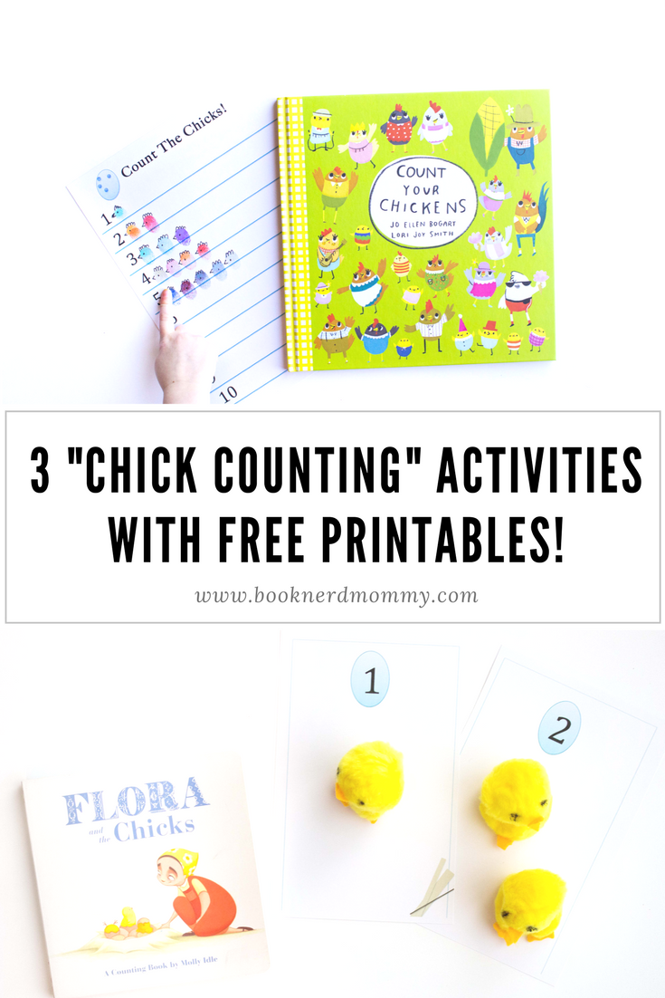 Three "Chick Counting" Activities with Free Printables · Book Nerd Mommy