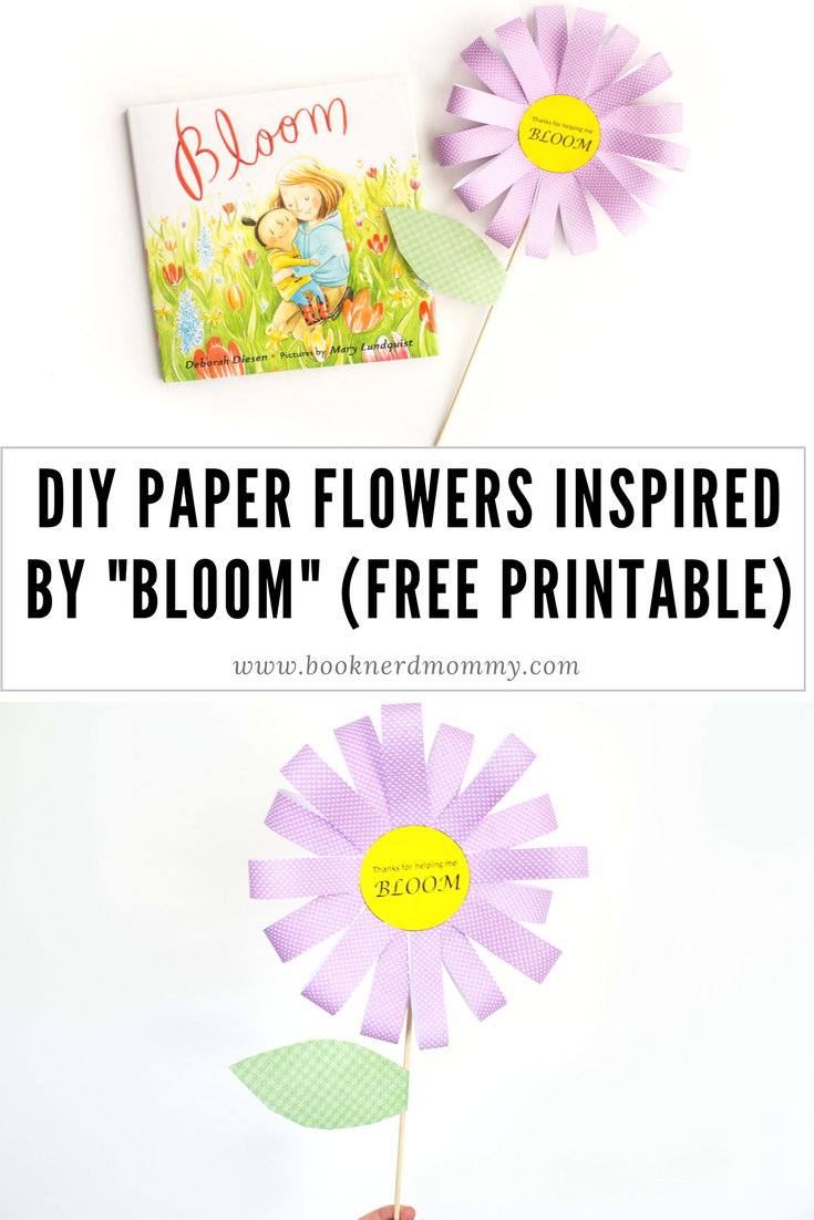 DIY Paper Flowers inspired by "Bloom" · Book Nerd Mommy