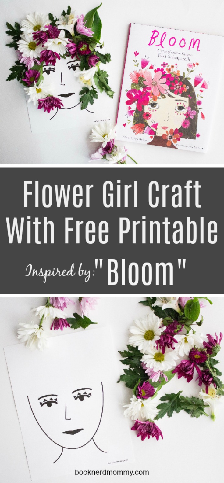 Flower Girl Art With Free Printable Inspired by "Bloom" · Book Nerd Mommy