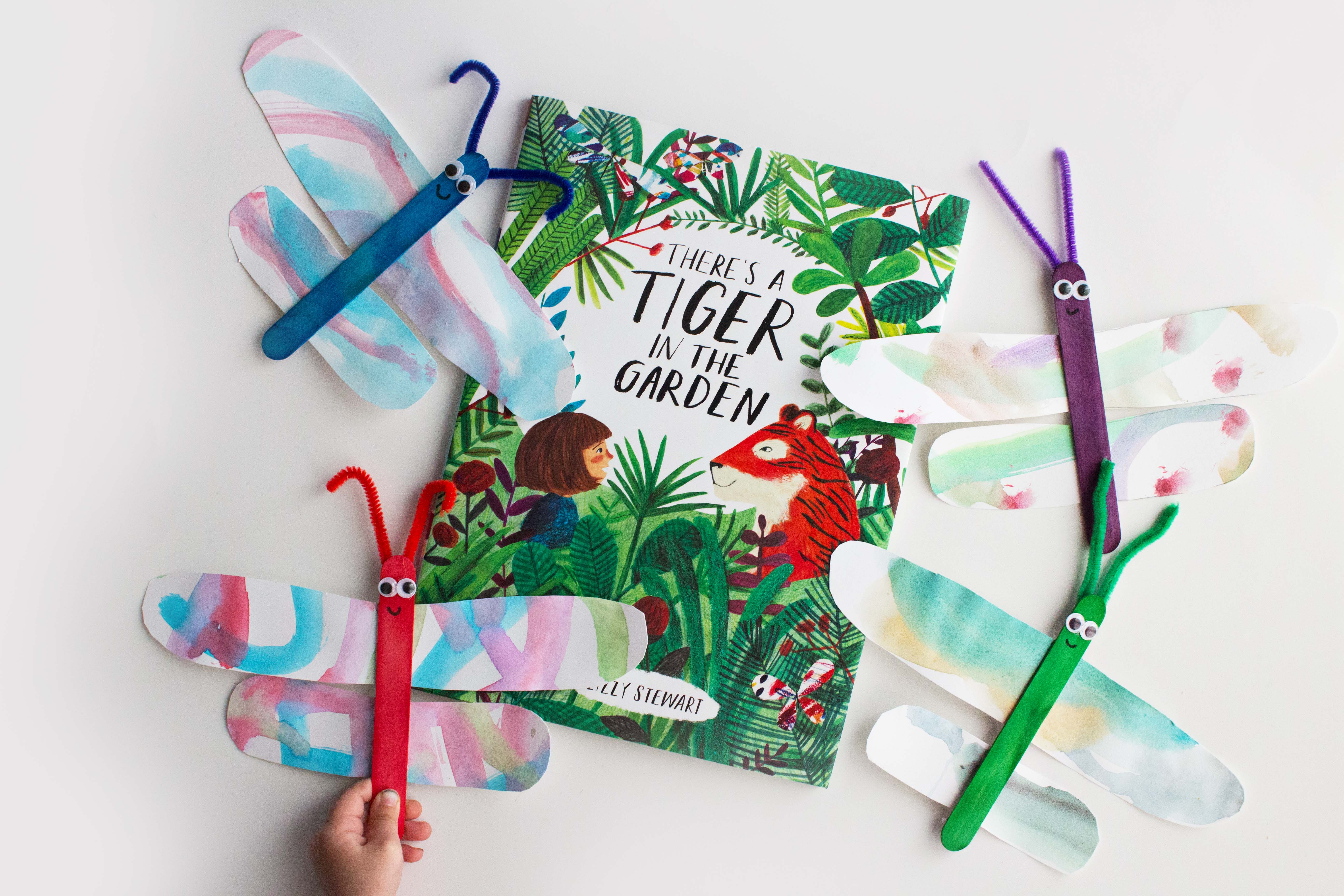 Dragonfly Craft inspired by "There's A Tiger In The Garden" · Book Nerd ...