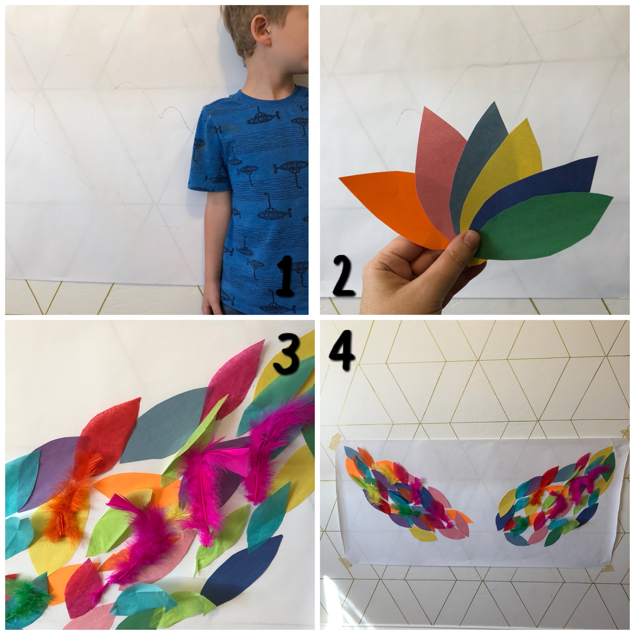 Wing Mural Collage Inspired by "Perfectly Norman" · Book Nerd Mommy