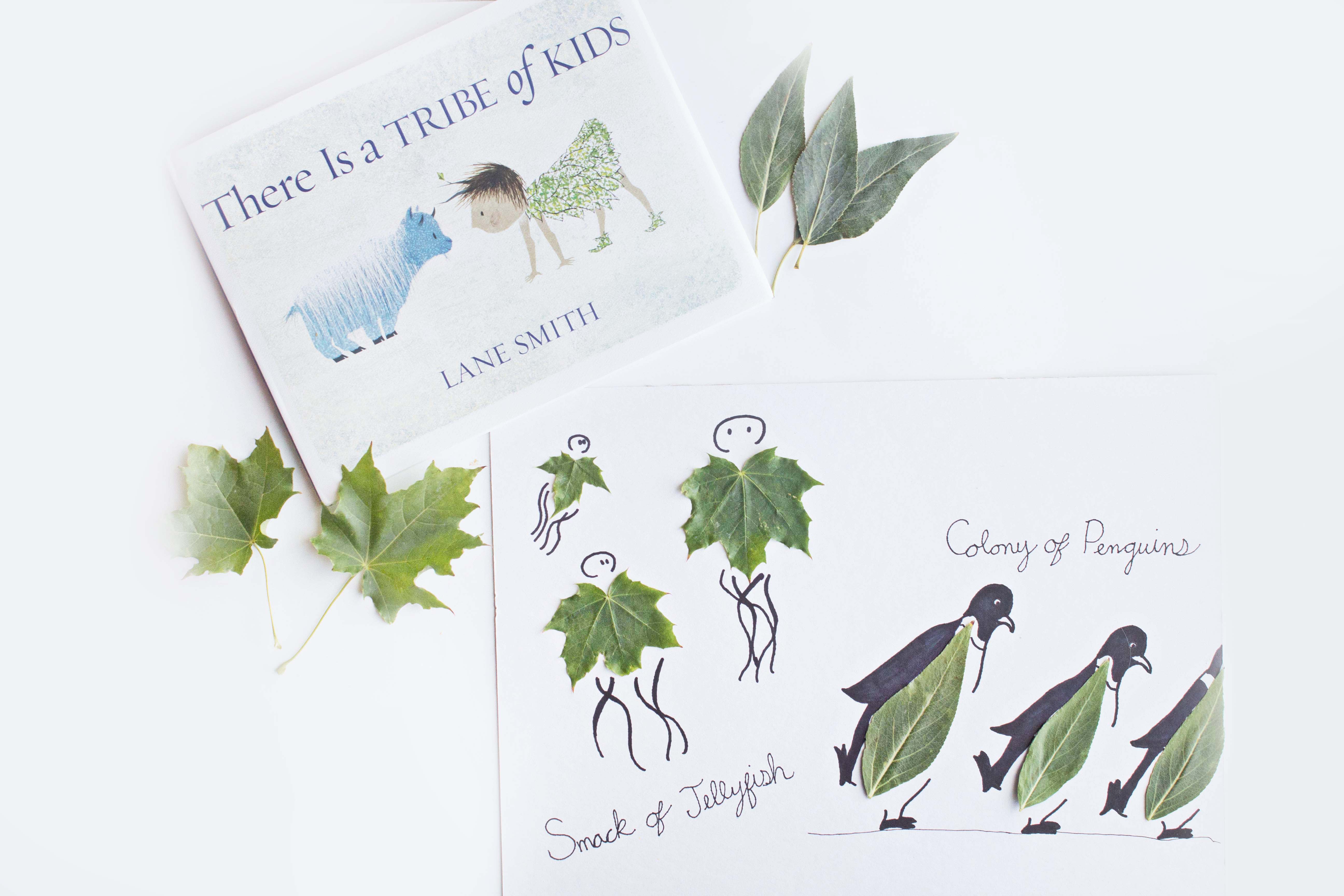 "There is a Tribe of Kids" and Leaf Craft · Book Nerd Mommy