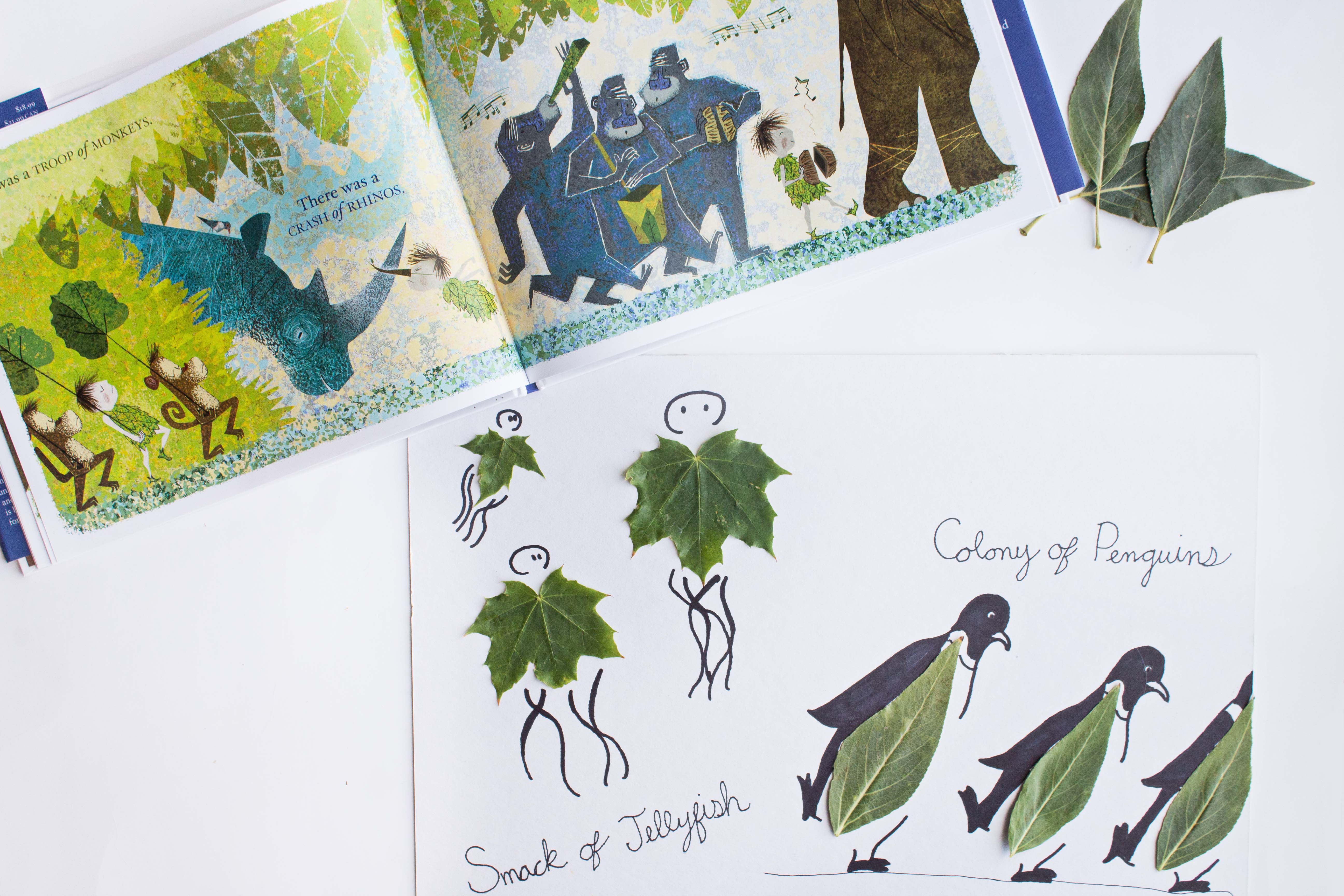 "There is a Tribe of Kids" and Leaf Craft · Book Nerd Mommy