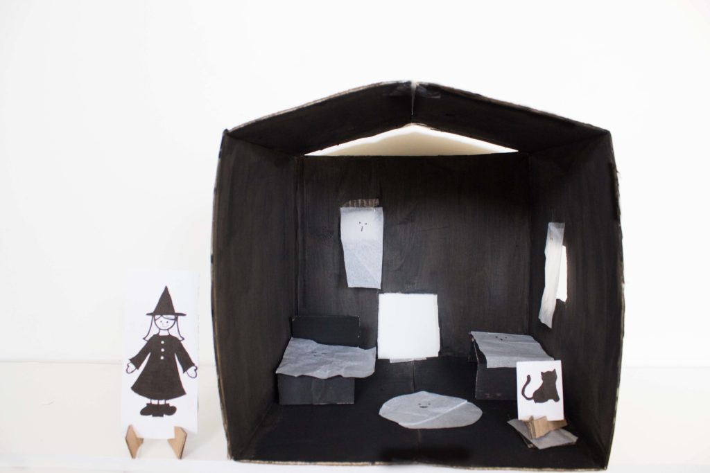 DIY Haunted House Inspired by "Ghosts in the House" · Book Nerd Mommy