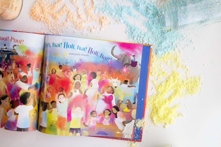 DIY "Holi Festival" Powder and "Festival of Colors" Book · Book Nerd Mommy