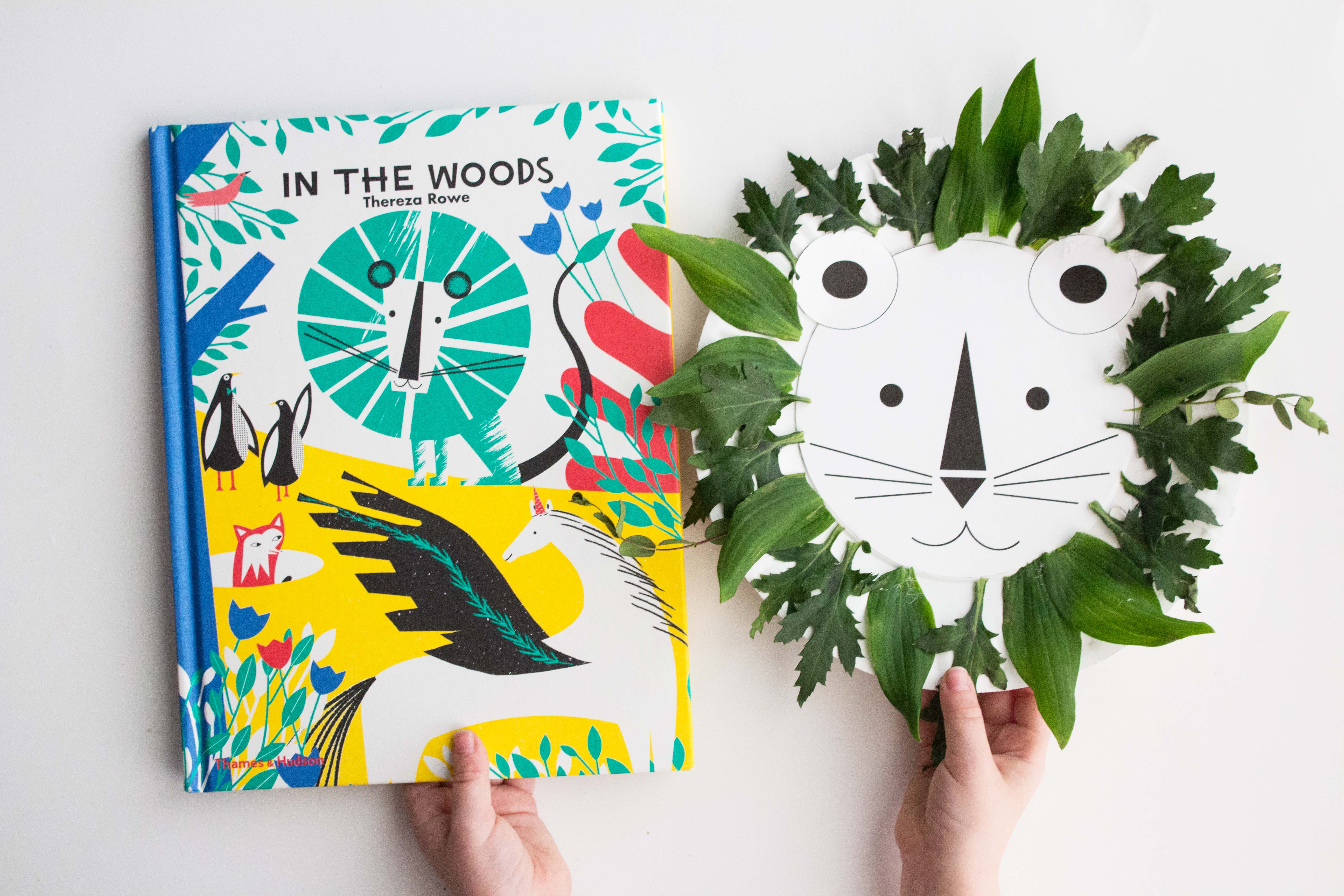 Paper Plate "Nature Lion" Craft Inspired By "In the Woods" · Book Nerd ...