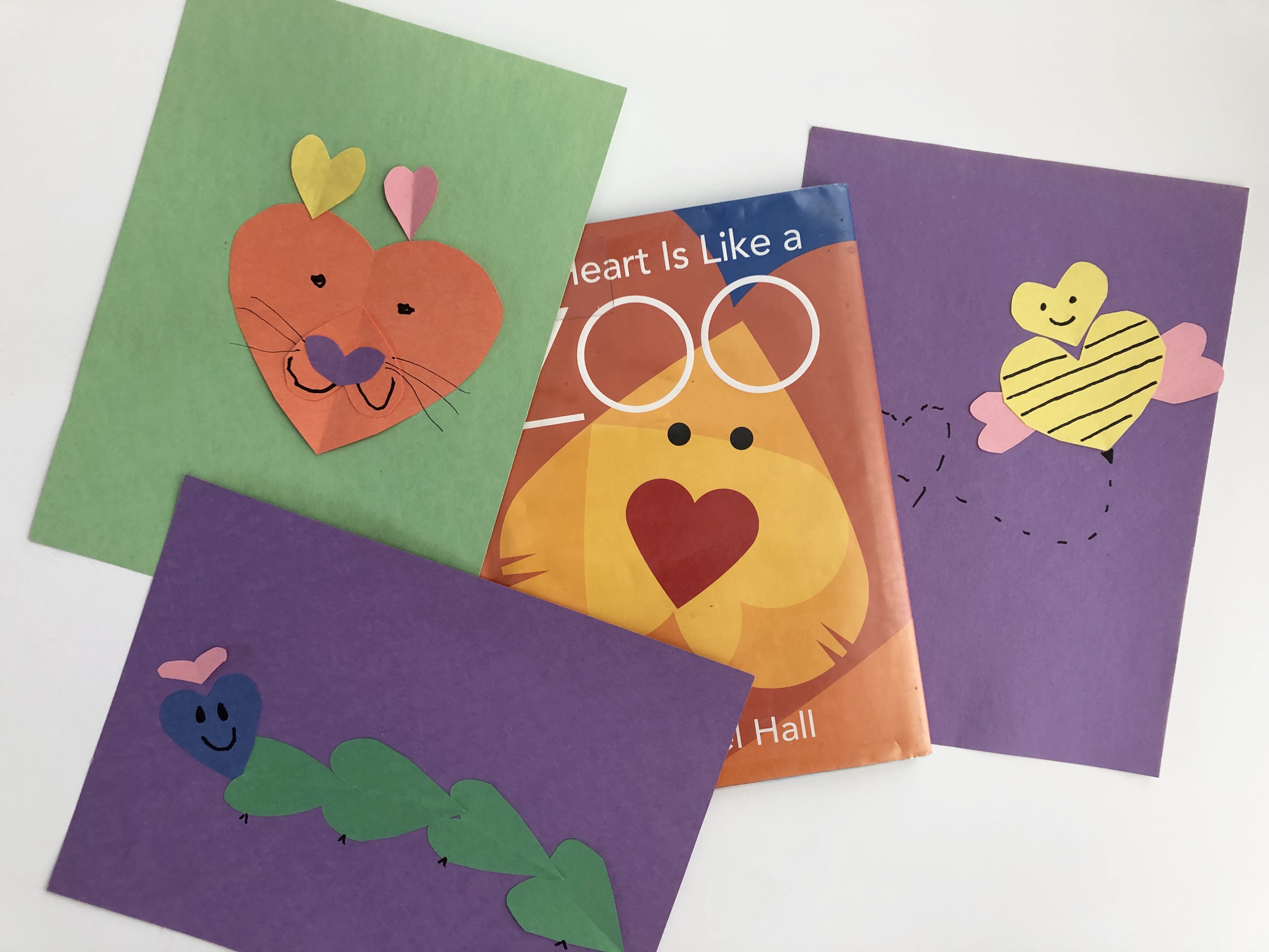 Heart Animal Craft Inspired By "My Heart is Like a Zoo" · Book Nerd Mommy